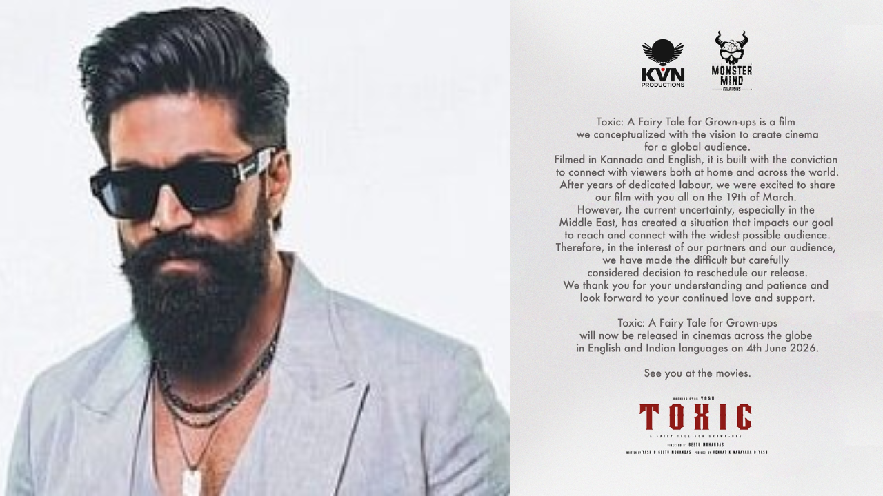Toxic Release date Postpones - B20masala
